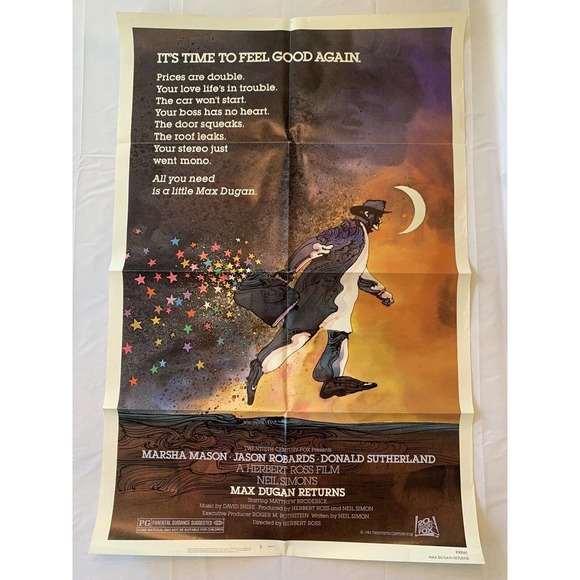 Art | Max Dugan Returns Original One Sheet Movie Poster Folded 1983 ...